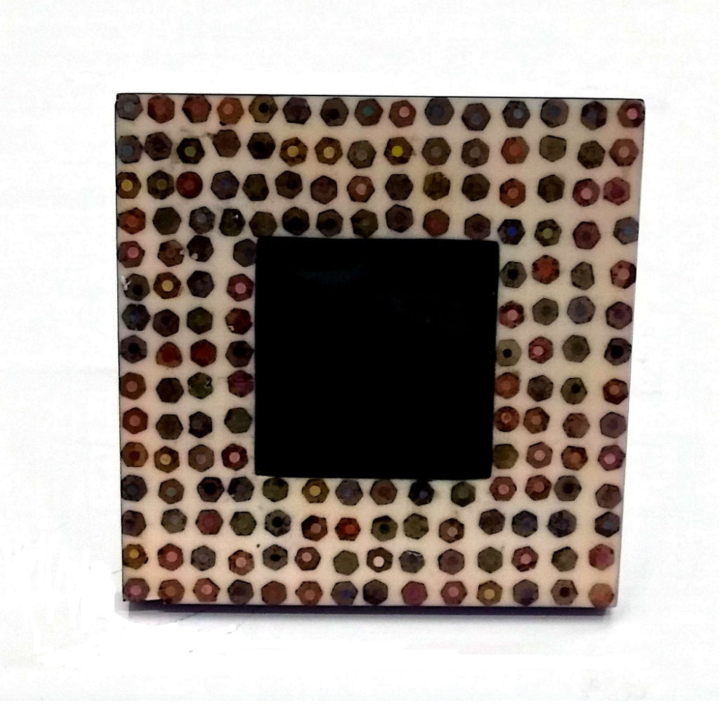 beautiful small rectangle photo frame made out of waste colouring penc ...